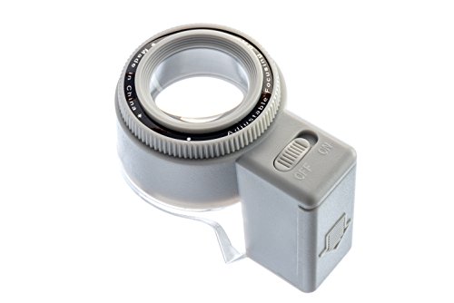 SE ML7527L Illuminated Adjustable-Focus Loupe with 8X Magnification