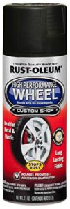 rust-oleum 248928 high performance wheel spray paint, 11 oz, matte black