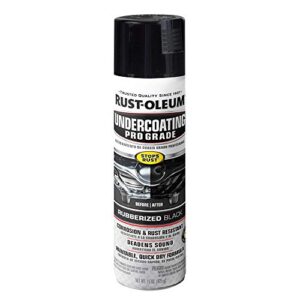 rust-oleum 248656 professional grade rubberized undercoating spray, 15 oz, black