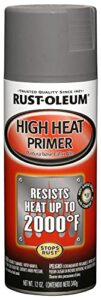 rust-oleum 249340 automotive high heat primer spray paint, 12 ounce (pack of 1), gray