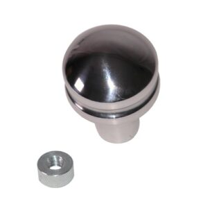 rugged ridge 11420.23 transmission shift knob, blank, billet aluminum; 97-06 wrangler tj