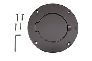 rugged ridge 11425.02 gas cap door, non-locking, black; 97-06 jeep wrangler tj