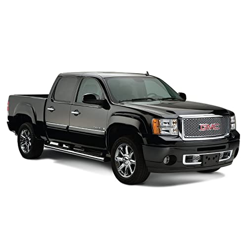 Bushwacker OE Style Factory Front & Rear Fender Flares | 4-Piece Set, Black, Smooth Finish | 40939-02 | Fits 2007-2013 GMC Sierra 1500 w/ 5.8' Bed