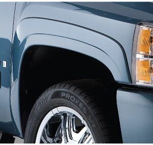 Bushwacker OE Style Factory Front Fender Flares | 2-Piece Set, Black, Smooth Finish | 40079-02 | Fits 2007-2013 Chevrolet Silverado 1500; 2007-2014 Silverado 2500 HD, 3500 HD