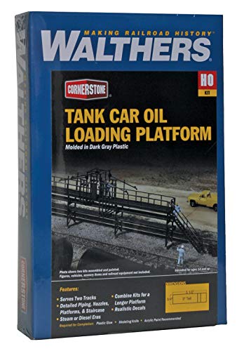 Walthers Cornerstone HO Scale Model Oil Loading Platform, 8