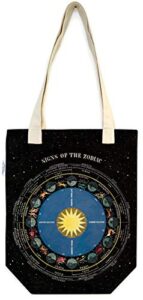 cavallini papers & co. zodiac chart tote bag, multi