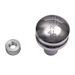 rugged ridge 11420.24 transfer case shift knob, billet aluminum; 87-95 jeep wrangler yj