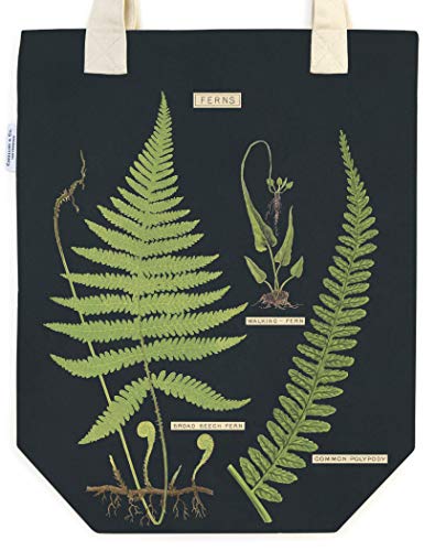 Cavallini Papers & Co. Ferns Tote Bag, Green