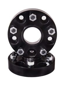 rugged ridge 15201.05 wheel spacer kit, 1.5 inch, 5×5 bolt pattern , black