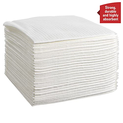 WypAll Power Clean X80 Heavy Duty Cloths (41026), Extended Use Cloths Quarter-fold Format, White, 50 Sheets / Pack; 4 Packs / Case; 200 Folded Sheets / Case