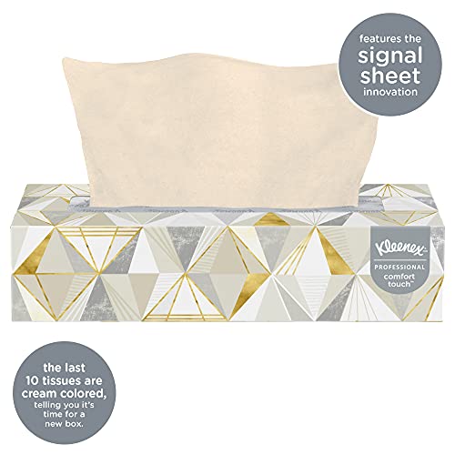 Kleenex® Professional Facial Tissue for Business (21606), Flat Tissue Boxes, 48 Boxes / Case, 125 Tissues / Box, 6,000 Tissues / Case