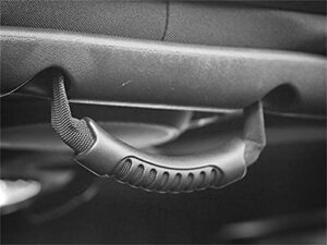 rugged ridge 13305.14 grab handle kit, rear, black; 07-18 jeep wrangler jku