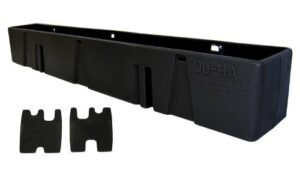 du-ha behind-the-seat storage fits 00-07 ford f-250 thru f-550 super duty crew cab & regular cab, black, part #20025