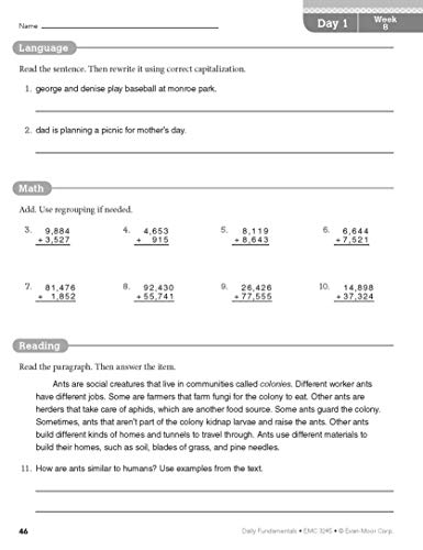 Evan-Moor Daily Fundamentals, Grade 5