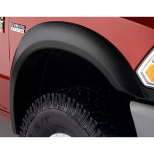 bushwacker extend-a-fender extended front fender flares | 2-piece set, black, smooth finish | 50045-02 | fits 2010-2018 dodge ram 2500, 3500 (excludes r/t)