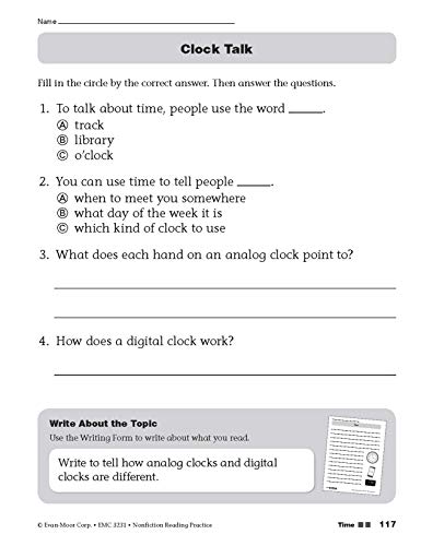 Evan-Moor Non-Fiction Reading Practice, Grade 1