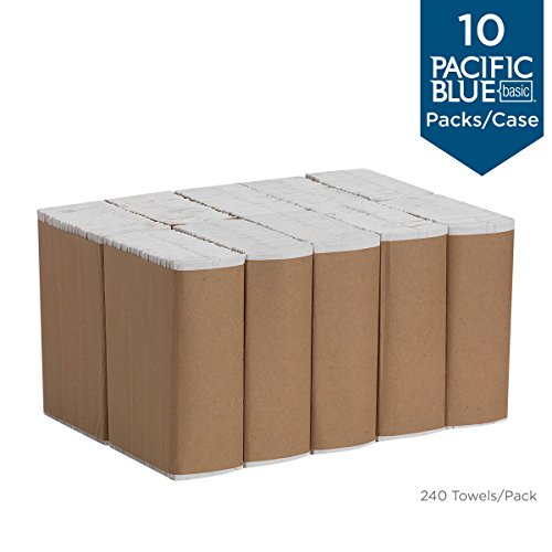 Pacific Blue Basic™ C-Fold Paper Towels (previously branded Acclaim®) by GP PRO; White, 20603; 240 towels per pack, 10 packs per case