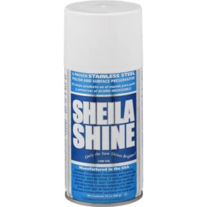 sheila shine 10 oz aerosol, stainless steel cleaner and polish, 10 oz.