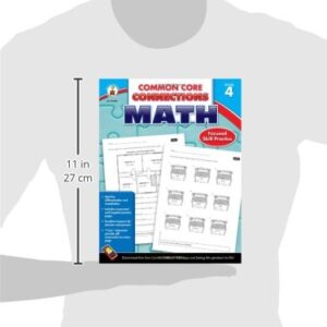 Carson-Dellosa Common Core Connections Math Workbook, Grade 4, Ages 9 -10, 96 Pages