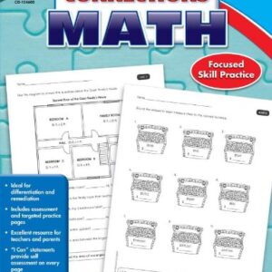 Carson-Dellosa Common Core Connections Math Workbook, Grade 4, Ages 9 -10, 96 Pages