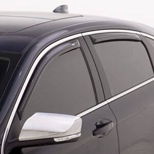 Auto Ventshade [AVS] In-Channel Ventvisor / Rain Guards | Smoke Color, 4 pc | 194065 | Fits 2008 - 2014 Dodge Avenger