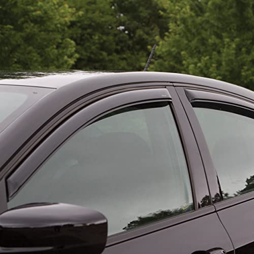 Auto Ventshade [AVS] In-Channel Ventvisor / Rain Guards | Smoke Color, 4 pc | 194065 | Fits 2008 - 2014 Dodge Avenger