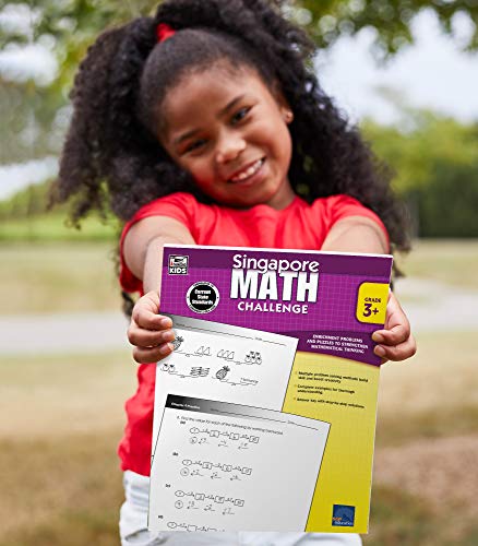 Singapore Math Challenge 3rd Grade Workbooks, Singapore Math Grade 3 and Up, Working Backwards, Patterns, Subtraction, and Multiplication Workbook, 3rd Grade Math Classroom or Homeschool Curriculum