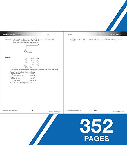 Singapore Math Challenge 3rd Grade Workbooks, Singapore Math Grade 3 and Up, Working Backwards, Patterns, Subtraction, and Multiplication Workbook, 3rd Grade Math Classroom or Homeschool Curriculum