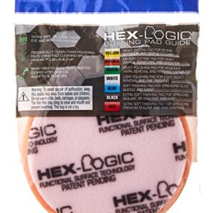 Chemical Guys BUFX_102_HEX5 Hex-Logic Medium-Heavy Cutting Pad, Orange, 5.5" Pad made for 5" backing plates, 1 Pad Included