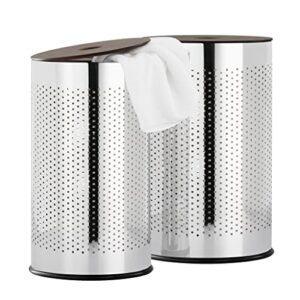 torre & tagus 1218-171000 metro chrome laundry basket, set of 2