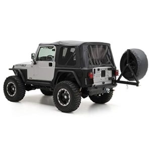 Smittybilt Replacement Soft Top with Tinted Windows and Upper Door Skins (Black Diamond) - 9970235