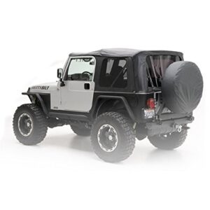 Smittybilt Replacement Soft Top with Tinted Windows and Upper Door Skins (Black Diamond) - 9970235