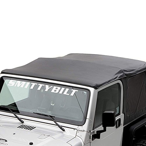 Smittybilt Replacement Soft Top with Tinted Windows and Upper Door Skins (Black Diamond) - 9970235