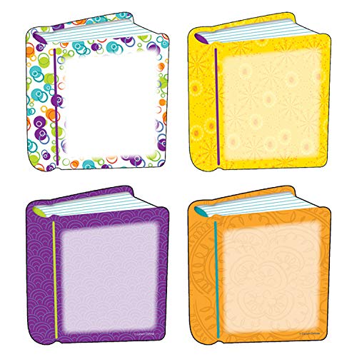 Carson Dellosa Books Cutouts, 36 Book Cutouts for Bulletin Board, Library Décor, Classroom Décor, Book Classroom Cut-Outs, Reading Comprehension Cutouts for Classroom Bulletin Board Decorations