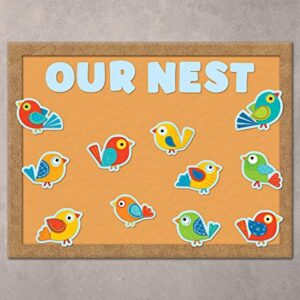 Carson Dellosa – Boho Birds Colorful Cut-Outs, Classroom Décor, 36 Pieces