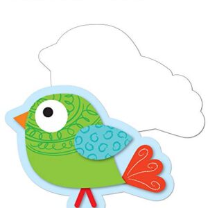 Carson Dellosa – Boho Birds Colorful Cut-Outs, Classroom Décor, 36 Pieces