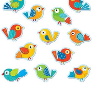 Carson Dellosa – Boho Birds Colorful Cut-Outs, Classroom Décor, 36 Pieces