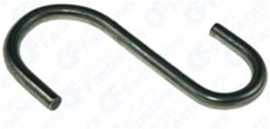 100 3/16″ x 3″ s-hooks – galvanized