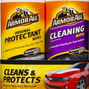 Armor All-10848 Original Protectant & Cleaning Wipes Twin Pack (2x25 count)