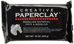 creative paperclay for modeling compound, 16-ounce, white