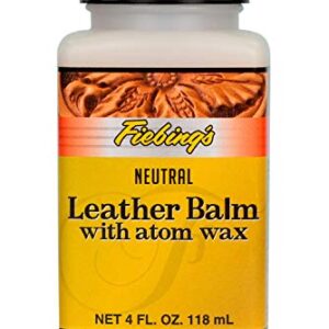 Fiebing's Leather Balm with Atom Wax Neutral, 4 oz