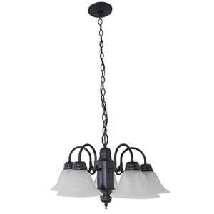 Design House 514455 Millbridge 5 Light Chandelier, Oil Rubbed Bronze