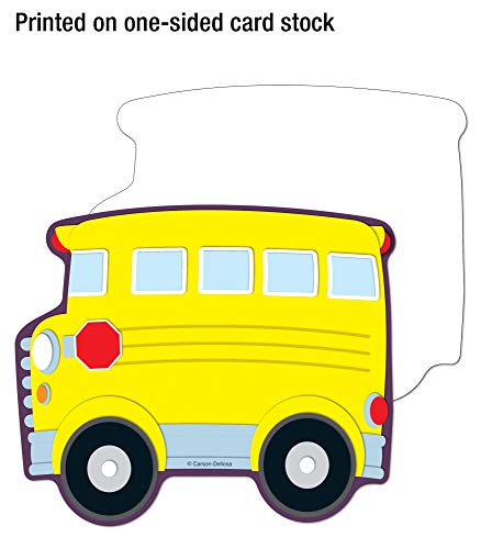 Carson Dellosa School Bus Cutouts, 36 Bus Cutouts for Bulletin Board, Preschool & Kindergarten Classroom Décor, Classroom Cut-Outs for Back to School, Cutouts for Classroom Bulletin Board Decorations