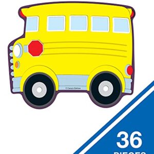 Carson Dellosa School Bus Cutouts, 36 Bus Cutouts for Bulletin Board, Preschool & Kindergarten Classroom Décor, Classroom Cut-Outs for Back to School, Cutouts for Classroom Bulletin Board Decorations