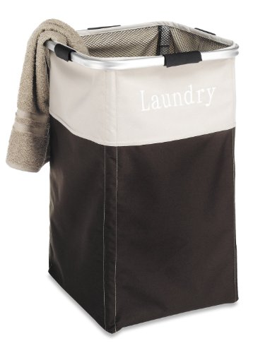 Whitmor Easy Care Laundry Hamper - Espresso