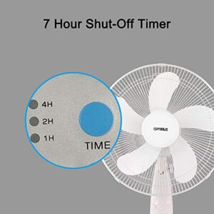 Optimus F-1760 16" Electric Fan, White