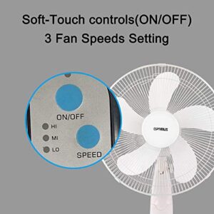 Optimus F-1760 16" Electric Fan, White