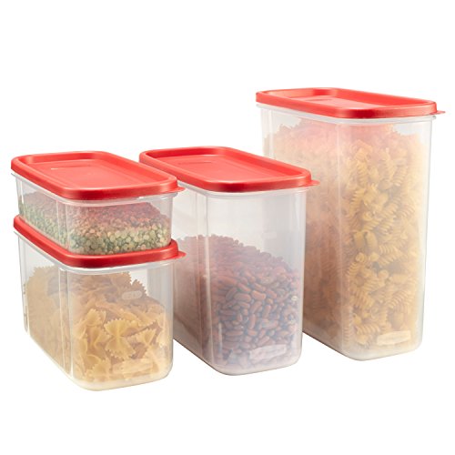 Rubbermaid Rubbermiad Modular Canisters Food Storage, 8-Piece Set, clear