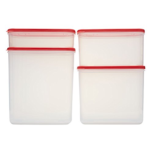 Rubbermaid Rubbermiad Modular Canisters Food Storage, 8-Piece Set, clear