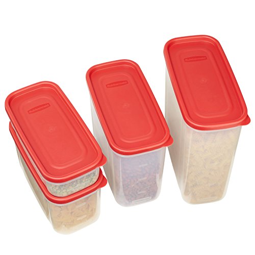 Rubbermaid Rubbermiad Modular Canisters Food Storage, 8-Piece Set, clear